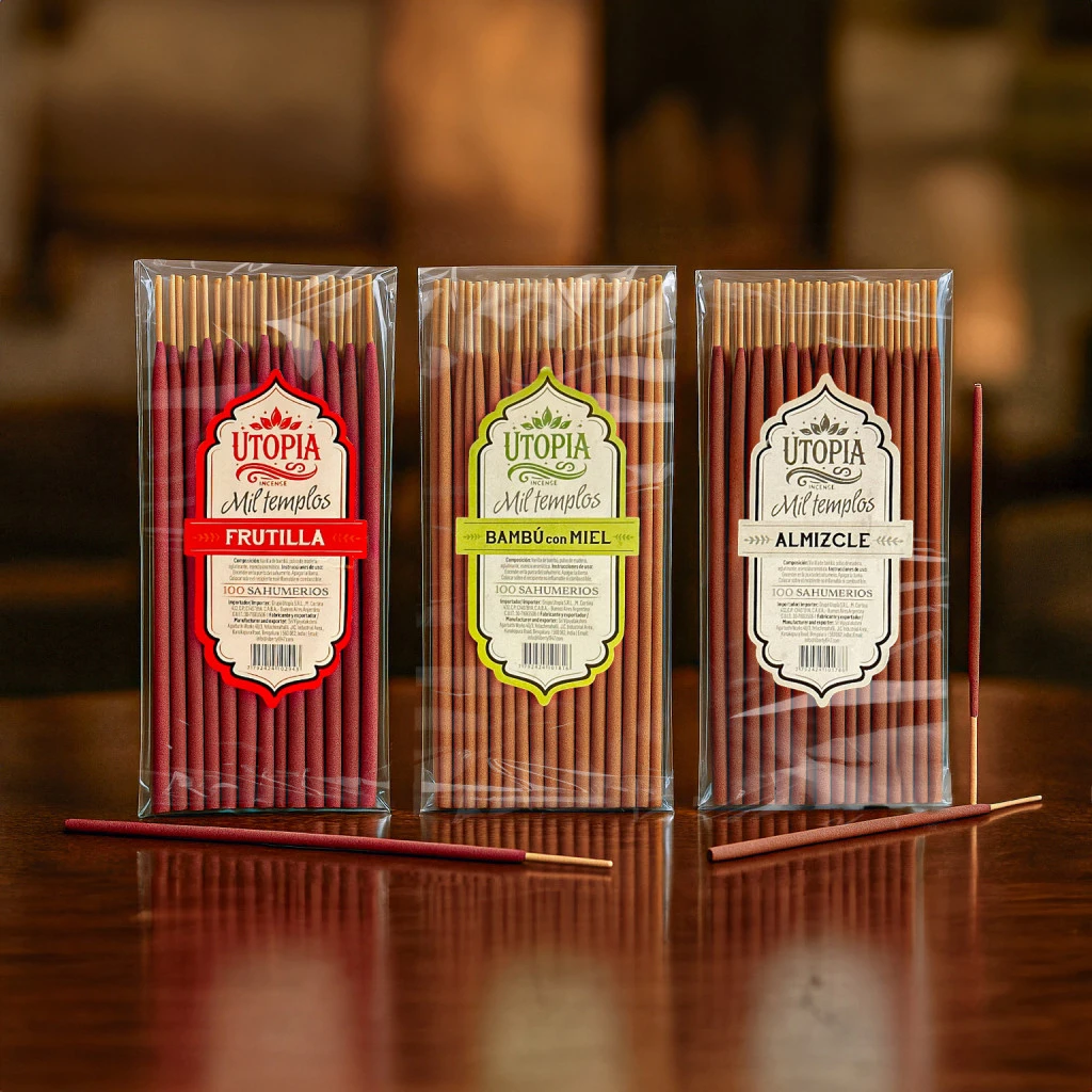 Sahumerios Utopía Mil Templos x 100 Unid.